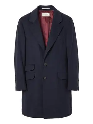 Brunello Cucinelli Wool Overcoat - Multicolor