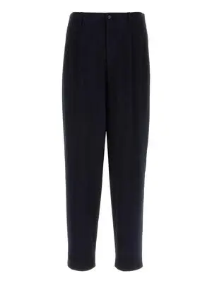 Giorgio Armani Navy Jersey Pant - Blue