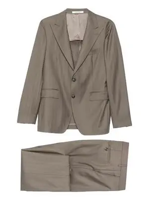 Tagliatore Suits Single Breasted Suits - Brown