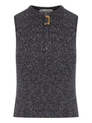 JW Anderson Zip-up Tank Top - Black