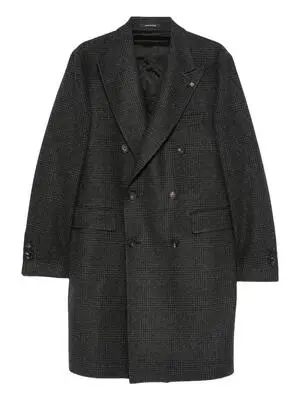 Tagliatore Grey Coats Double Breasted Coats - Gray