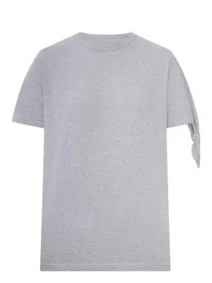 JW Anderson Knotted Sleeve Melange Effect T-shirt - Multicolor