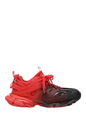 Balenciaga Balenciaga Track Gradient Sneakers In Red And Black Polyurethane Men Red