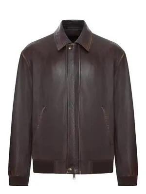 Prada Nappa Bomber Jacket - Brown