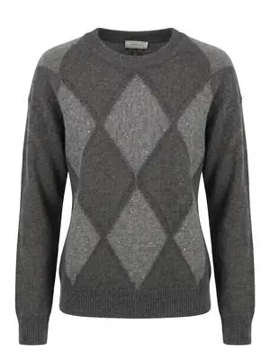 Peserico Round Neck Sweater - Multicolor