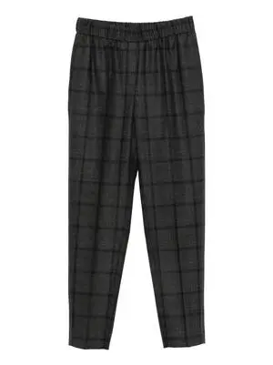 Peserico Wool Checked Pants - Multicolor