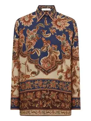 ZIMMERMANN Zimmermann Women Aster Printed Silk Shirt