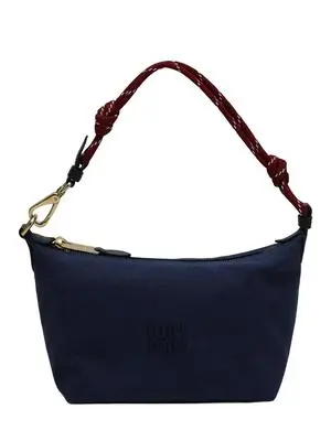 Miu Miu Pouch Indigo/amaranth In Gabardine - Blue