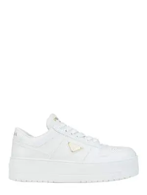 Prada Leather Platform Sneakers - Multicolor