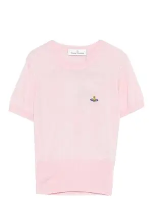 VIVIENNE WESTWOOD Short Sleeve Knitwear Jumper - Pink