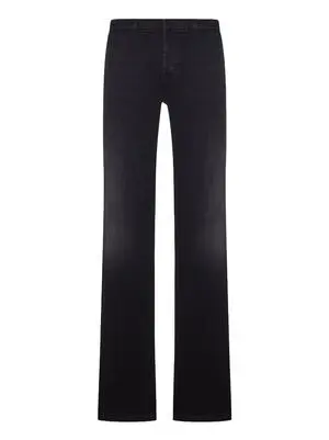 Gucci Stretch Cotton Denim Trousers - Black