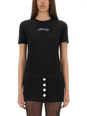 JEAN PAUL GAULTIER Logo Print T-shirt - Black