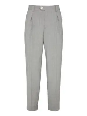 Brunello Cucinelli Tapered Trousers - Gray