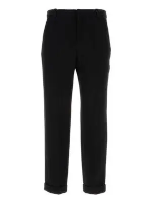 Balmain Virgin Wool Tailored Pant - Black