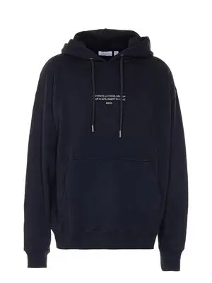 Off-White Cotton Hoodie - Black