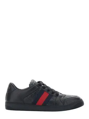 Gucci Leather Sneakers - Black