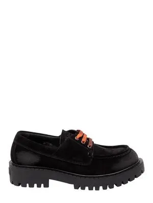 Prada Laced Suede Loafers - Multicolor