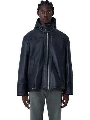 Our Legacy Leather Blizzard Jacket - Black