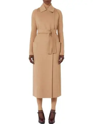 Max Mara Long Sleeveless Coat - Brown