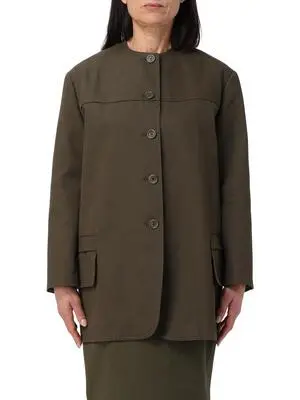 Max Mara Cotton Blazer - Green