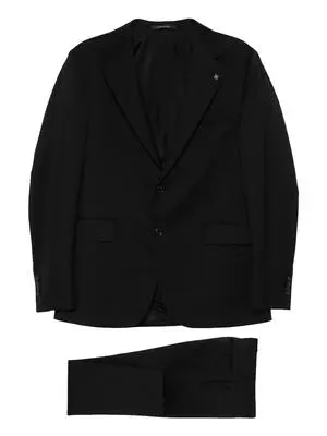 Tagliatore Two-piece Wool Dress - Black