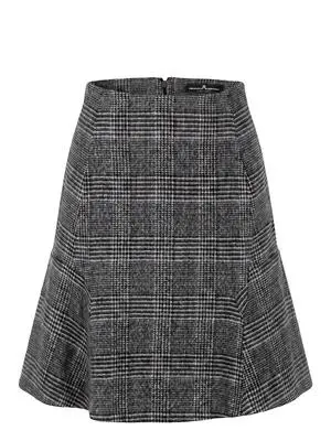 ERMANO SCERVINO Ermanno Scervino Checked Wool Skirt - Multicolor