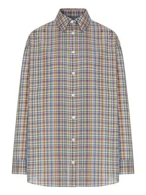TOTEME Checked Cotton Shirt - Multicolor