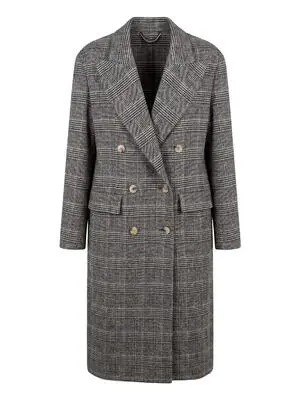 ERMANO SCERVINO Ermanno Scervino Double-breasted Wool Coat - Multicolor