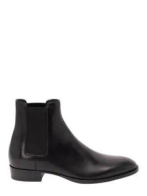 Saint Laurent Leather Wyatt Chelsea Boots - Multicolor