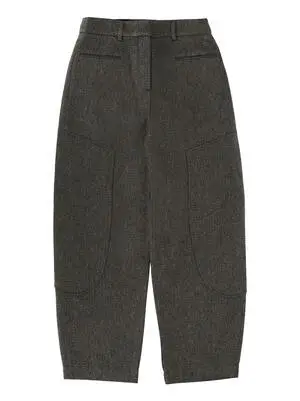 GANNI Mouline Pants - Green