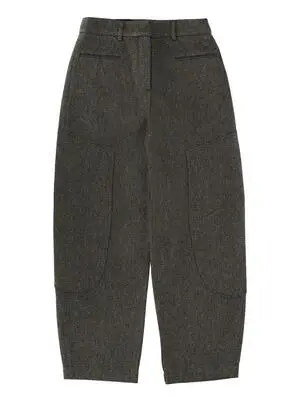 GANNI Mouline Pants - Green