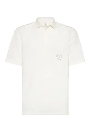 BRUNELLO CUCINELLI Brunello Cucinelli White Polo Shirts Men