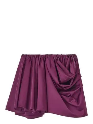 GANNI Draped Miniskirt - Multicolor