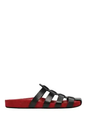 JUDE Leather Fisherman Sandal - Red