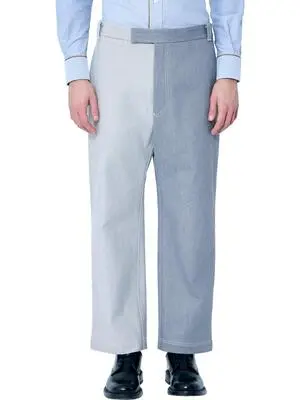 Thom Browne Constrast Tailored Pants - Gray