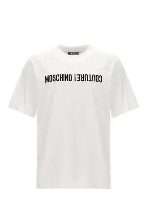 Moschino Logo Embroidery T-shirt - Multicolor