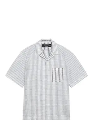 Jacquemus Romarin Short-sleeve Cotton Shirt - Blue