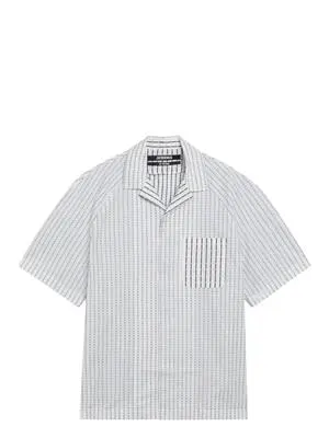Jacquemus Romarin Short-sleeve Cotton Shirt - Blue