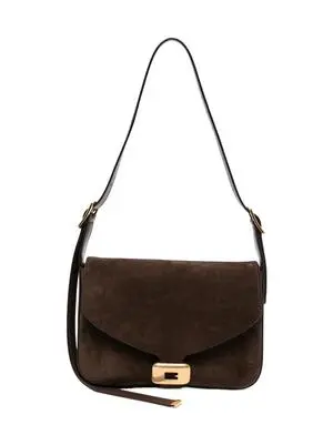Balenciaga Suede Shoulder Bag - Brown