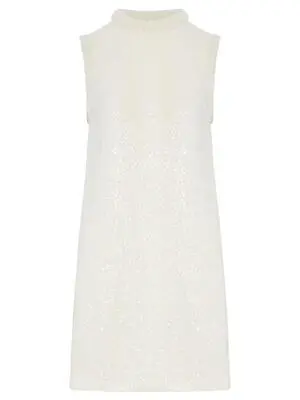 SELF-PORTRAIT SELF-PORTRAIT Boucle Mini Dress With Beads