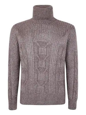 Zegna Cashmere And Silk Sweater - Brown