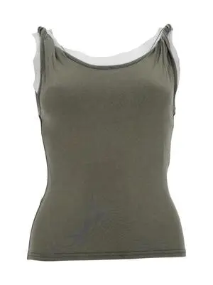 DIESEL® DIESEL® Rolled Strap Tank Top Green