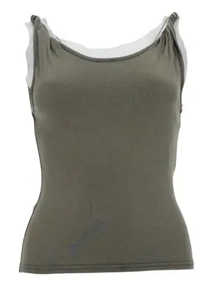 DIESEL® Rolled Strap Tank Top - Green