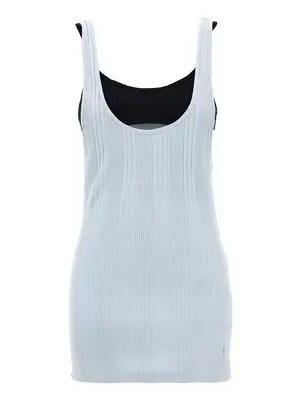 Attico Ribbed Top - Blue