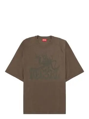DIESEL® T-shirt Jussi Con Logo - Brown