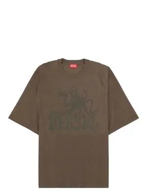 DIESEL® T-shirt Jussi Con Logo - Brown