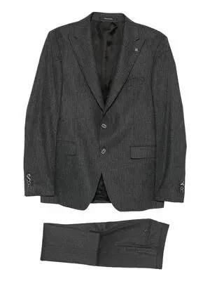 Tagliatore Grey Suits Single Breasted Suits - Gray