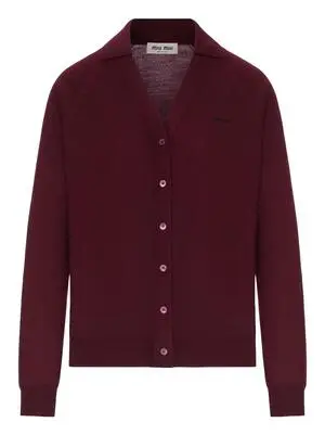 Miu Miu Virgin Wool Cardigan - Multicolor