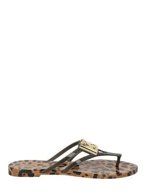Dolce & Gabbana Logo Slide Sandals - Multicolor