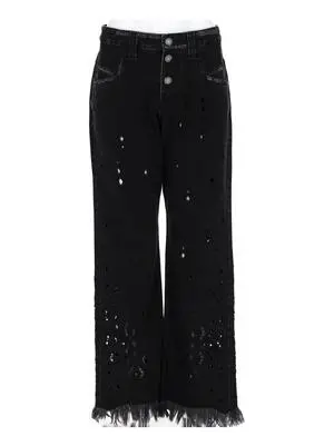 Isabel Marant Étoile Wide Leg Amia Pants - Black